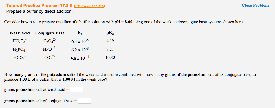 Solved Tutored Practice Problem 17.2.6 COUNTS TOWARDS GRADE | Chegg.com