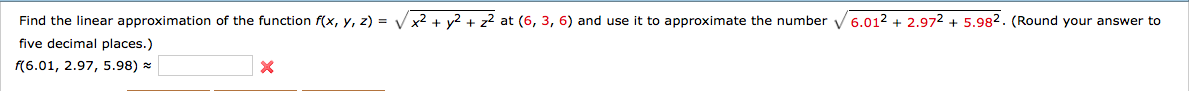 Solved Find The Linear Approximation Of The Function F X Y