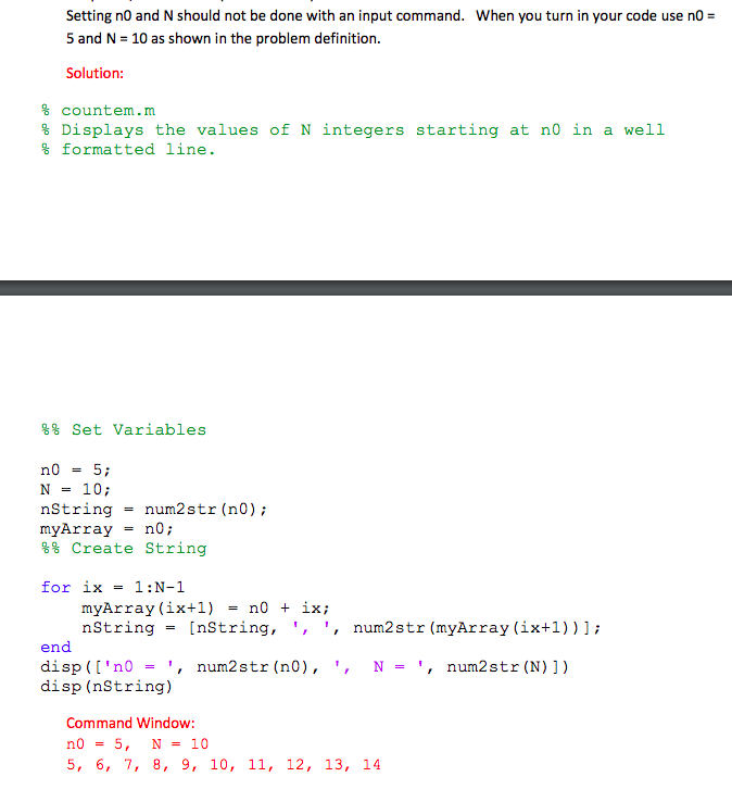 Solved (MATLAB) Convert 'countem' into a function. This | Chegg.com