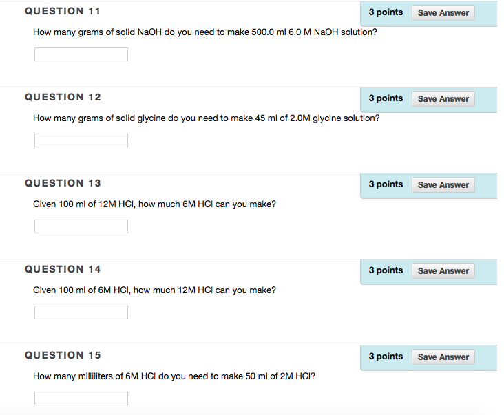 Solved How many grams of solid NaOH do you need to make | Chegg.com