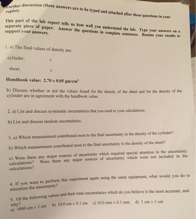 Further discussion (these answers are to be typed and | Chegg.com