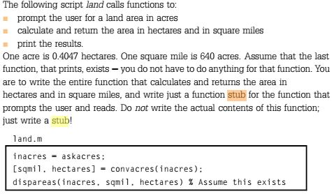 Solved The following script land calls functions to: prompt | Chegg.com