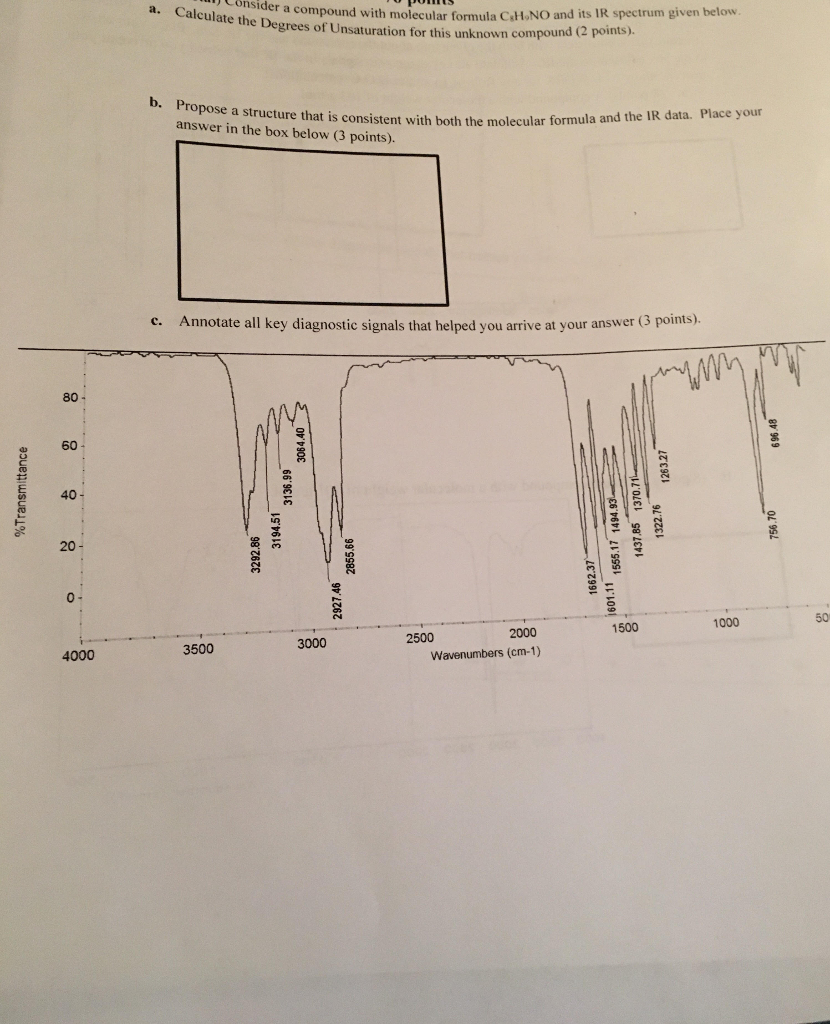 Solved Consider a. Calculate the a compound with molecular | Chegg.com