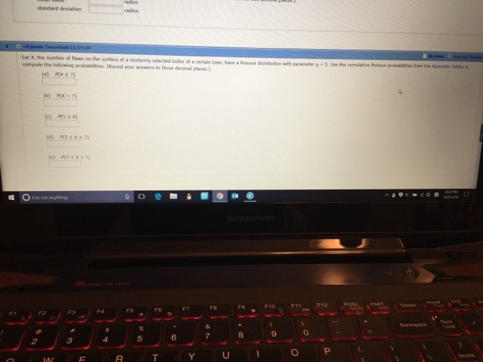 Solved Let x, the number of flaws on the surface of a | Chegg.com