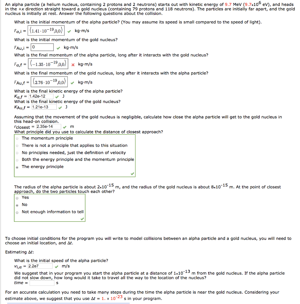 Solved An alpha particle (a helium nucleus, containing 2 | Chegg.com