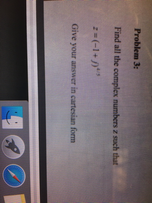 Solved Find all the complex numbers z such that z = (-1 + | Chegg.com
