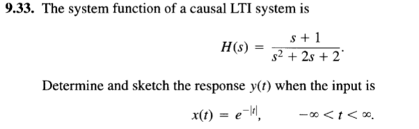 Solved The system function of a causal LTI system is H(s) = | Chegg.com