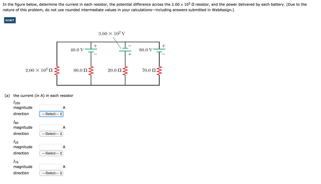 Solved In the figure below, determine the current in each | Chegg.com
