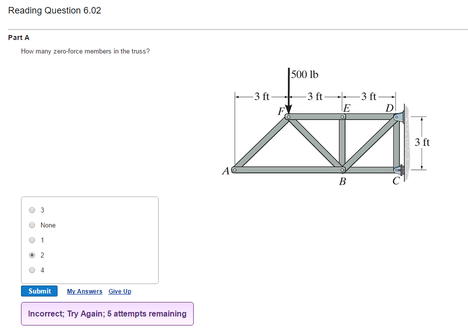 Solved Reading Question 6.02 Part A How many zero-force | Chegg.com Solved Reading Question 6.02 Part A How many zero-force | Chegg.com