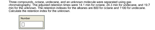 Three compounds, octane, undecane, and an unknown | Chegg.com