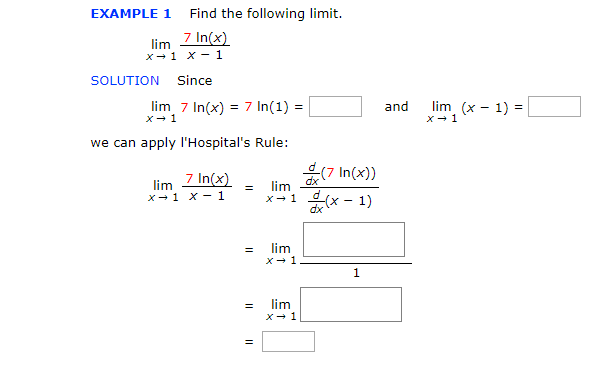 Solved Find the following limit. lim_x rightarrow 1 7 | Chegg.com