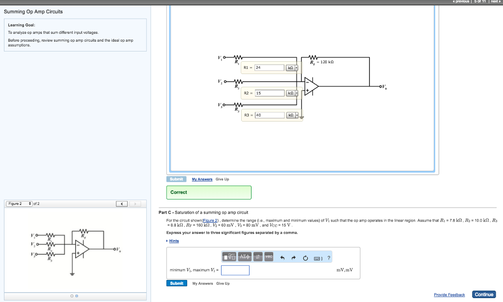 Solved Summing Op Amp Circuits Learning Goal: To analyzo op | Chegg.com