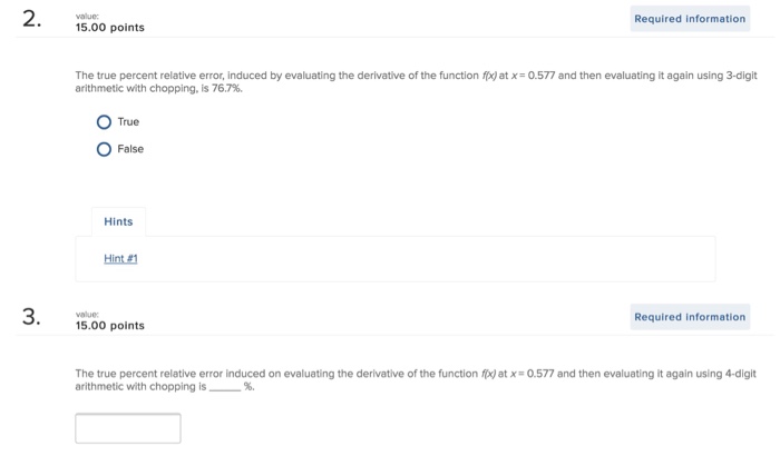 The true percent relative error, induced by | Chegg.com The true percent relative error, induced by | Chegg.com