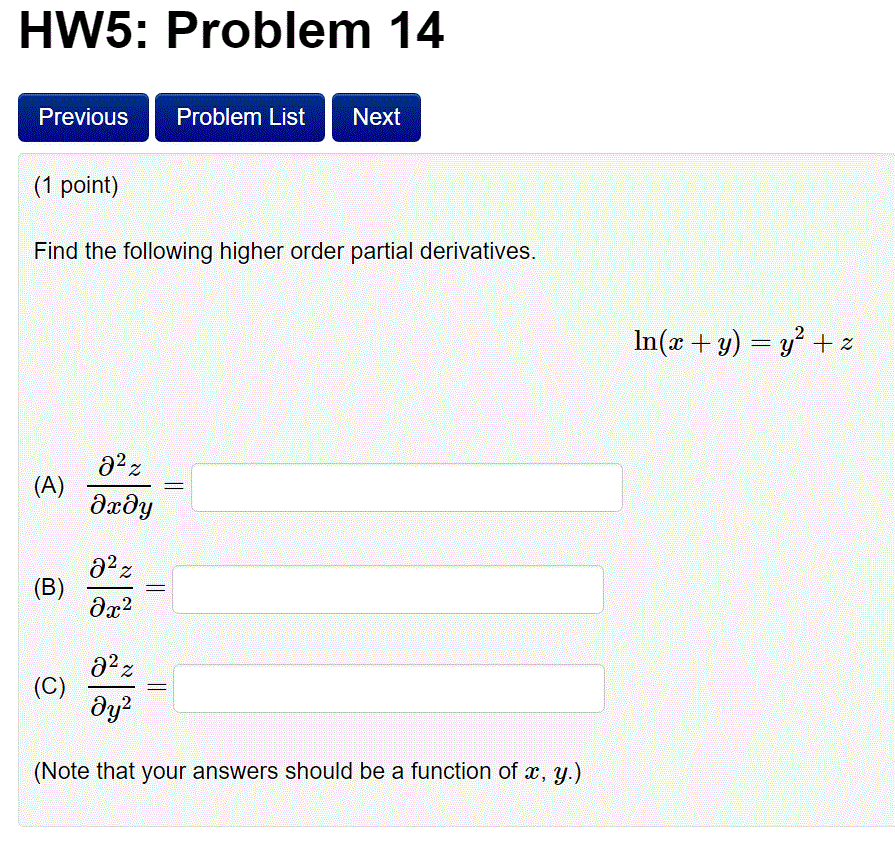 Solved Find The Following Higher Order Partial Derivatives Chegg solved-find-the-following-higher-order-partial-derivatives-chegg