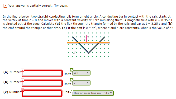 Solved In the figure below, two straight conducting rails | Chegg.com