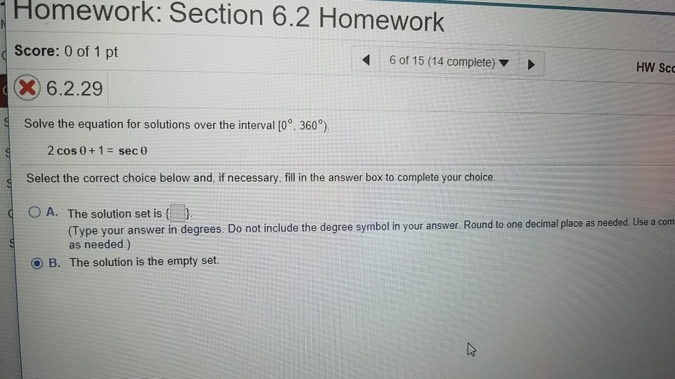 Solved Homework Section 6 2 Homework Score 0 Of 1 Pt X