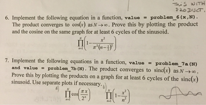 Solved Implement The Following Equation In A Function Value 
