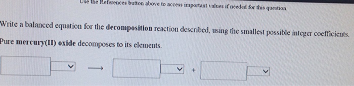 Solved Write A Balanced Equation For The Combination