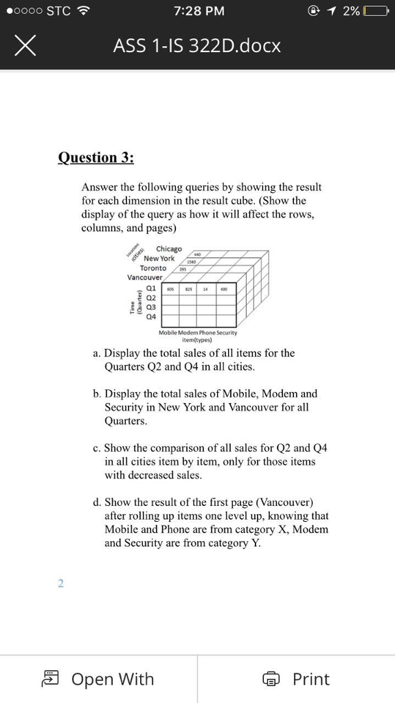 oooo STC 7:28 PM ASS 1-IS 322D.docx Question 3: | Chegg.com