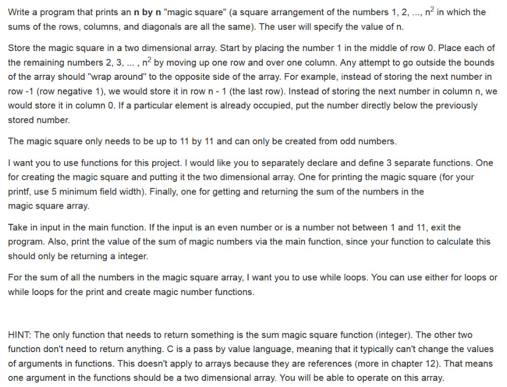 Solved C Programming Please help me with this C program. | Chegg.com