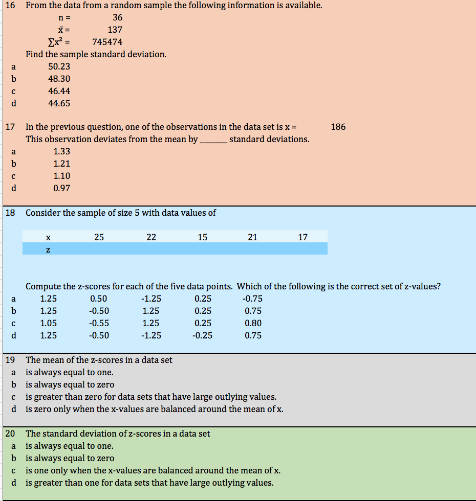 Solved The instructor in a Statistics for Business and | Chegg.com