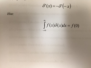 Solved delta' (x) = -delta' (-x) | Chegg.com