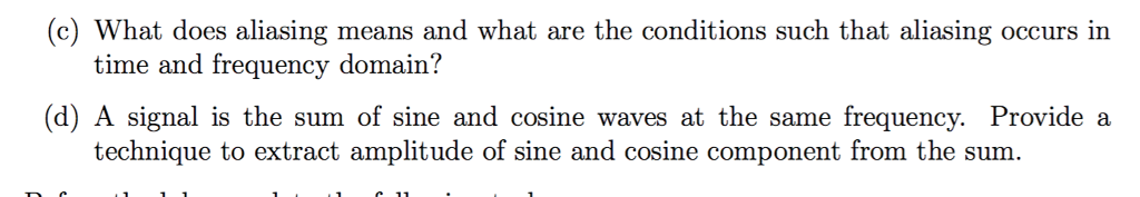 Solved What docs aliasing means and what are the conditions | Chegg.com