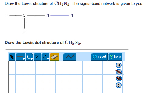 Solved Draw the Lewis structure of CH2N2. The sigma-bond | Chegg.com