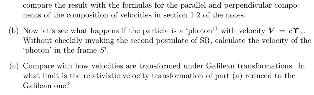 Solved We will consider two inertial frames S, S in | Chegg.com