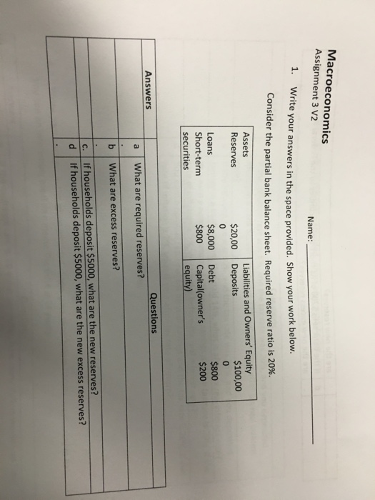 Solved Write your answers in the space provided. Show your | Chegg.com