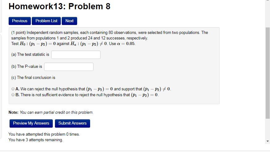 Solved Homework13: Problem 8 Previous Problem List Next 1 | Chegg.com