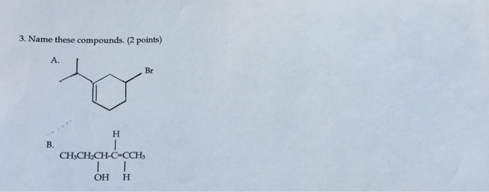 Solved Name these compounds. | Chegg.com