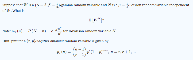 Solved Suppose That W Is A Alpha 3 Beta 12 Gamma