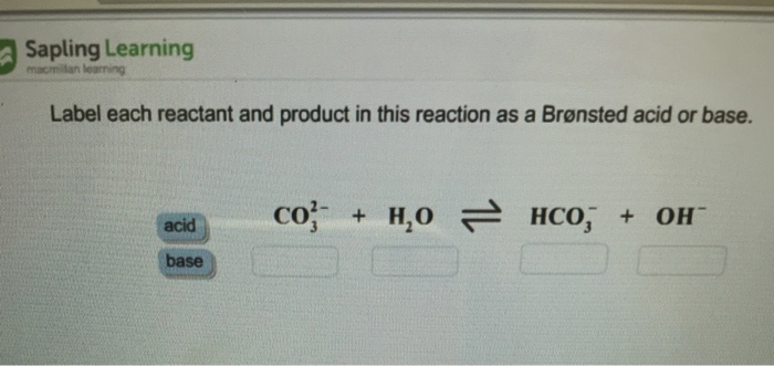 Solved Label each reactant and product in this reaction as a | Chegg.com