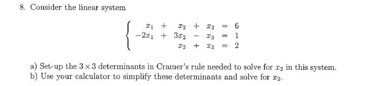 Solved Consider the linear system | Chegg.com