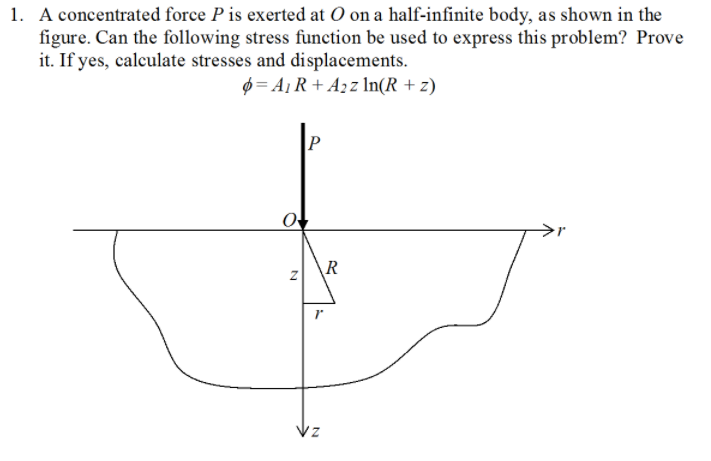 1. A concentrated force P is exerted at O on a | Chegg.com