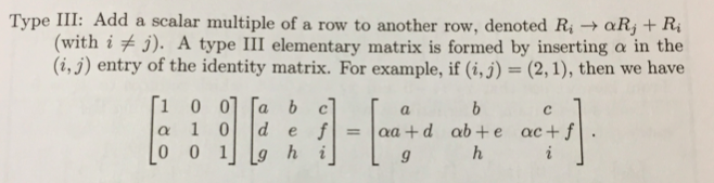 Solved Using Only Type Iii Elementary Matrices Reduce The