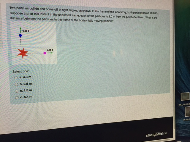 Solved Two particles collide and come off at right angles, | Chegg.com