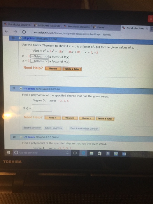 Solved: Use The Factor Theorem To Show If X - C Is A Facto... | Chegg.com