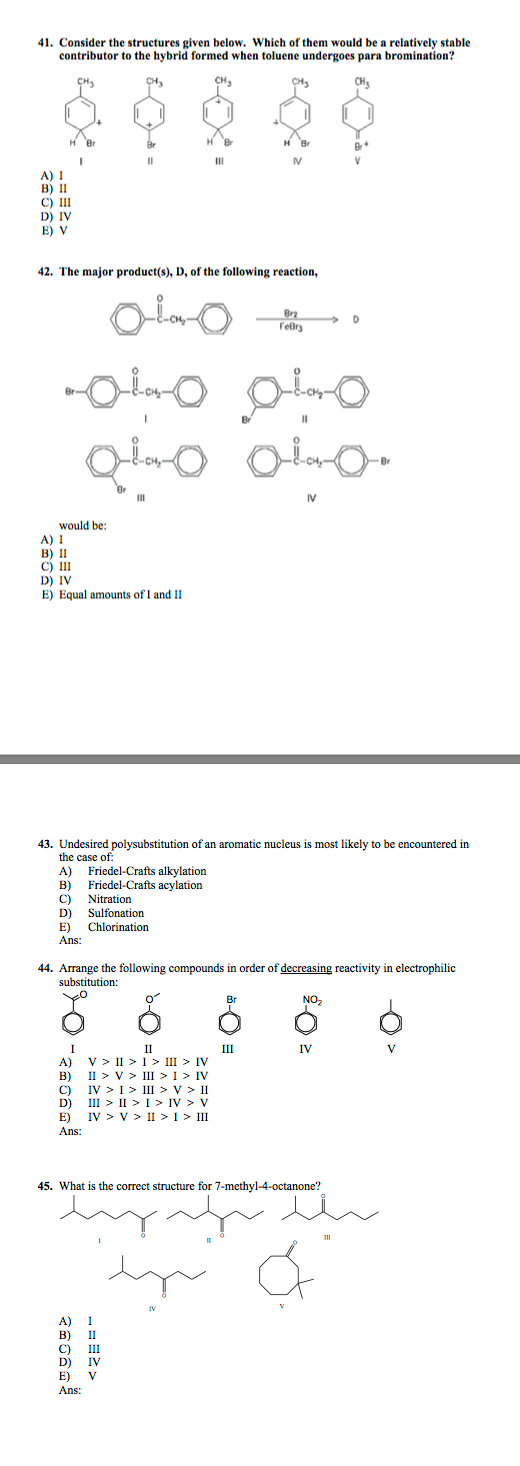 Solved Consider the structures given below. Which of them | Chegg.com