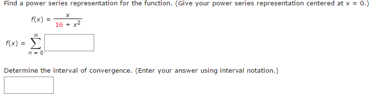 Solved: Find A Power Series Representation For The Functio... | Chegg.com