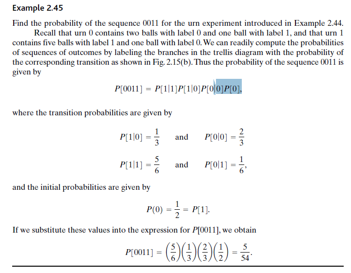 Solved Find the probability of the sequence 0011 for the urn | Chegg.com