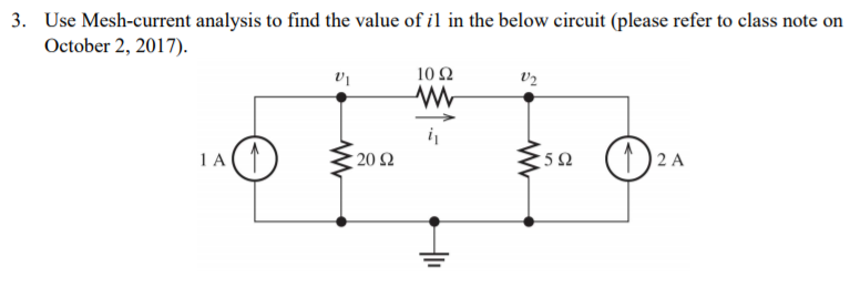 Solved 3. Use Mesh-current analysis to find the value of i | Chegg.com