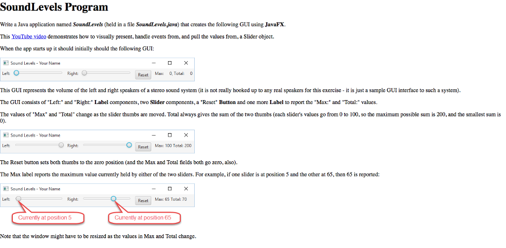 Solved Sound Levels Program Write A Java Application Named