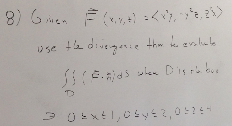 Solved Given F(x,y,z) = Use the | Chegg.com