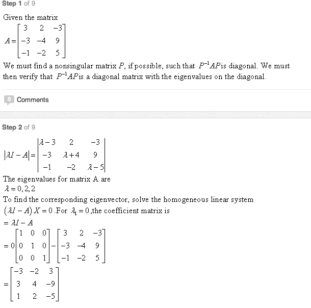 Solved I am confused of two things: Why is det(lambda - | Chegg.com