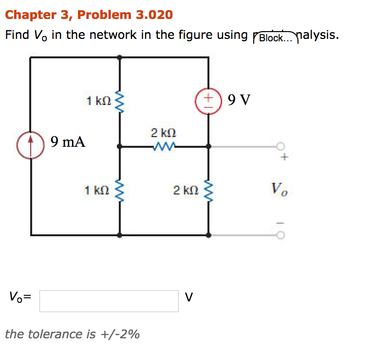 Solved Find V_o in the network in the figure using | Chegg.com