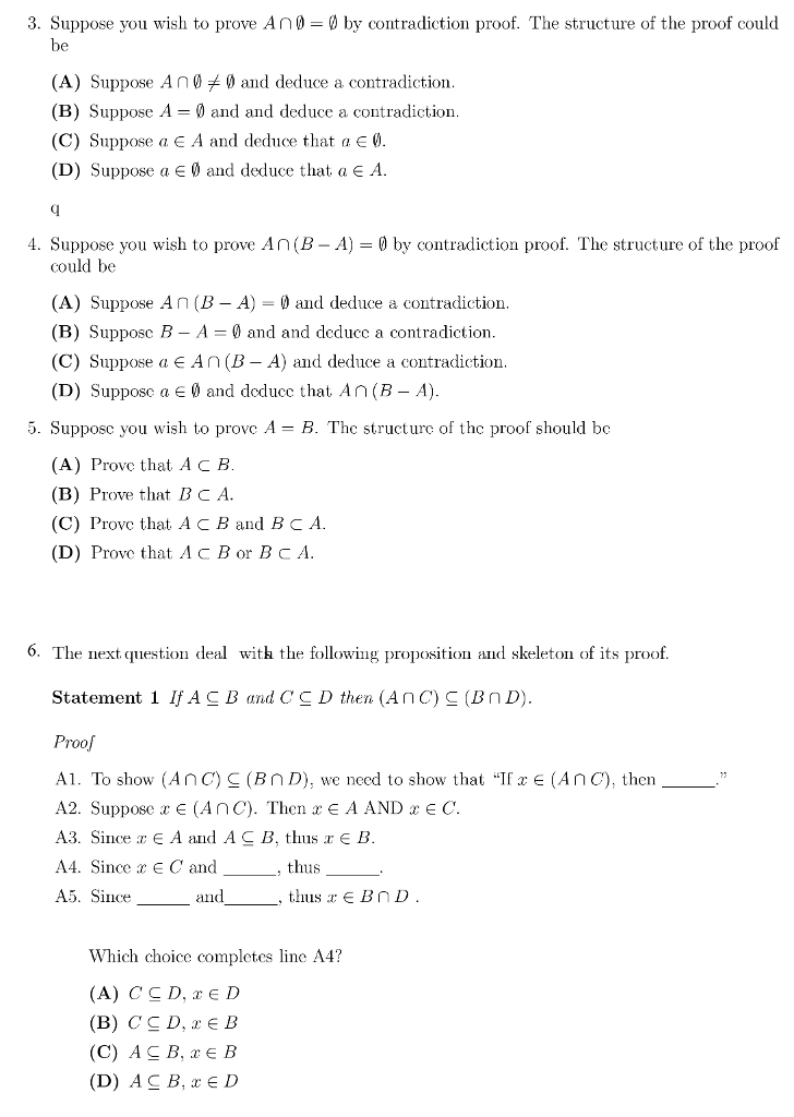 Solved 3. Suppose you wish to prove An- by contradiction | Chegg.com