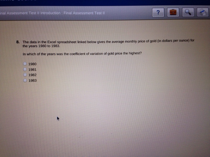 Solved 8. The data in the Excel spreadsheet linked below | Chegg.com