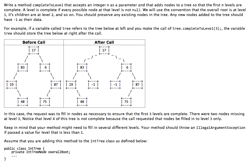 Solved: Integer N As A Parameter And That Adds Nodes To A ... | Chegg.com